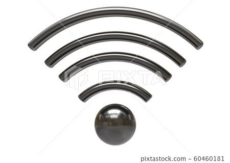 grey sign wi-fi on white background. Isolated... - Stock Illustration ...