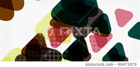 Vector triangle geometric abstract composition... - Stock Illustration ...