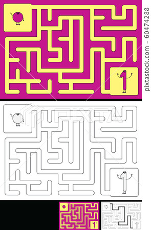 maze_e_1_2.eps - Stock Illustration [60474288] - PIXTA