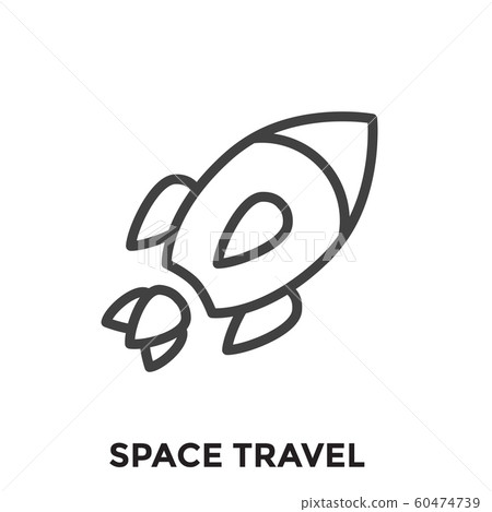 Space Travel icon - Rocket - Tourism to Outer - Stock Illustration ...
