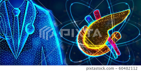 Pancreas Doctor Specialist .Human Anatomy - Stock Illustration ...