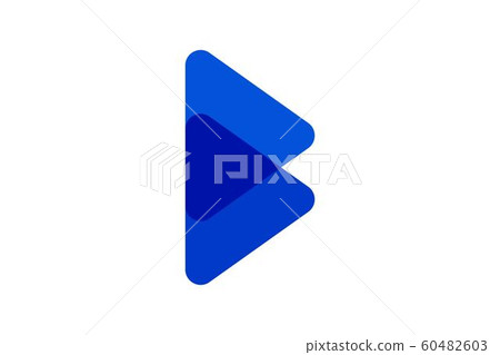 abstract letter B blue color logo Designs - Stock Illustration ...