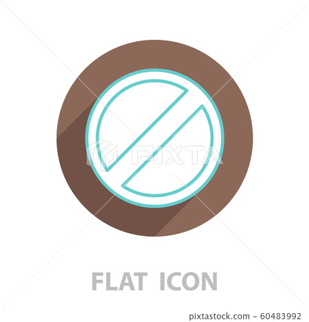 restricted line icon, vector design - Stock Illustration [60483992] - PIXTA