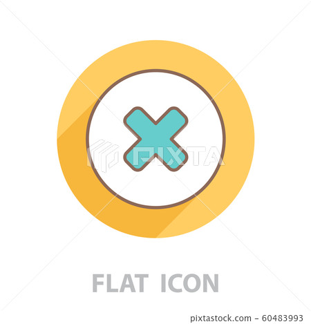Delete sign, line icon. Remove - Stock Illustration [60483993] - PIXTA