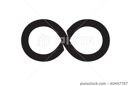 The Black Unlimited Sign. Vector Illustration-插圖素材 [60497767] - PIXTA圖庫