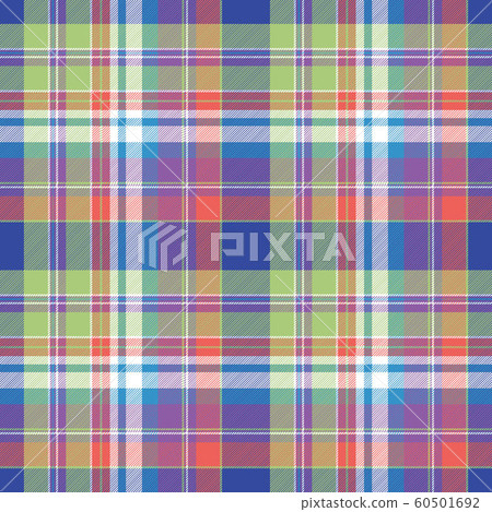 Madras color check plaid seamless pattern - Stock Illustration ...