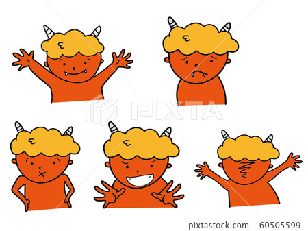 Akaoni set - Stock Illustration [60505599] - PIXTA