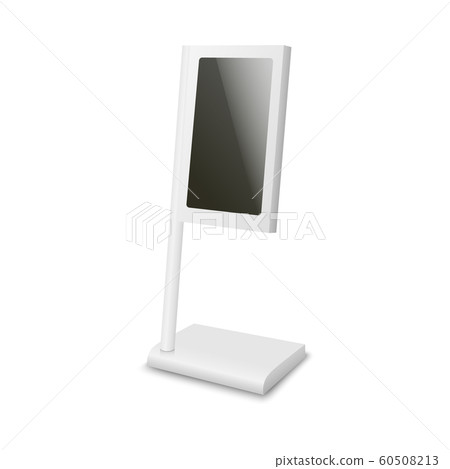 White digital kiosk display mockup with blank... - Stock Illustration [60508213] - PIXTA
