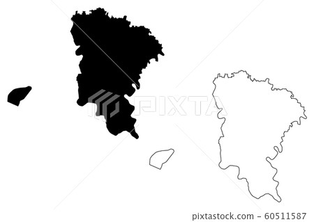 Monufia Governorate map vector.... - Stock Illustration [60511587] - PIXTA