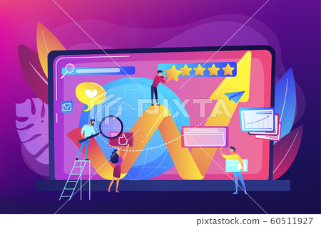 Online reputation management concept vector...-插圖素材 [60511927] - PIXTA圖庫