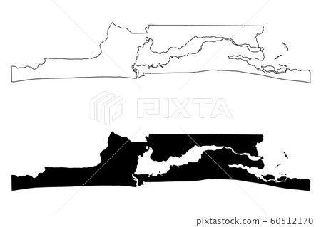 Lagos State map vector.... - Stock Illustration [60512170] - PIXTA