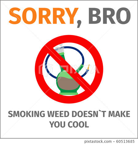 Poster with sign no bong - Stock Illustration [60513685] - PIXTA
