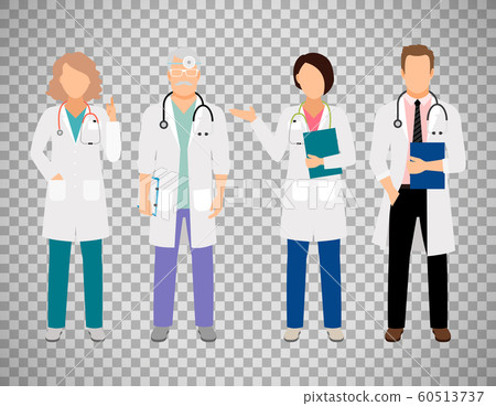 Medical doctors on transparent background - Stock Illustration ...