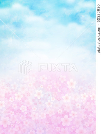 Background material_Sakura - Stock Illustration [60523950] - PIXTA