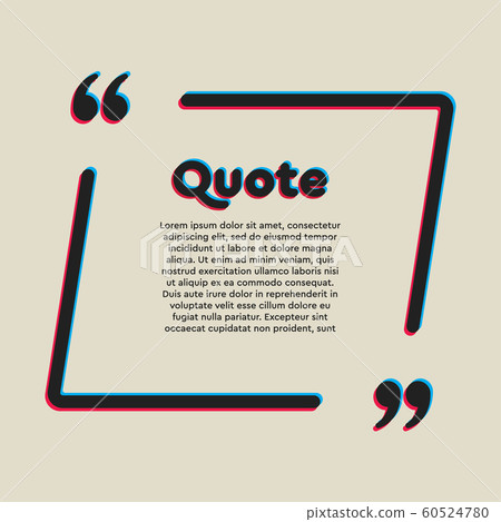 Vector template a creative quote bracket square-插圖素材 [60524780] - PIXTA圖庫