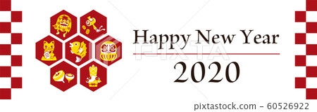 2020 new year banner 320x100 size - Stock Illustration [60526922] - PIXTA