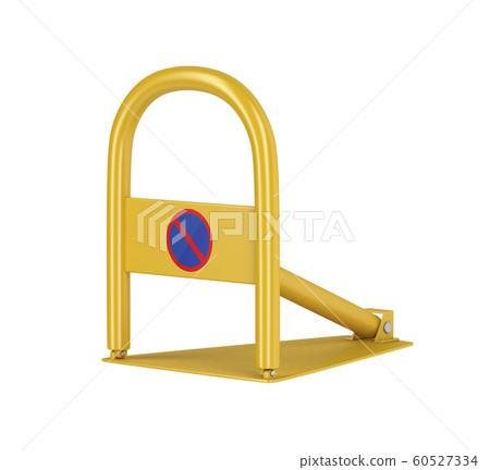 Yellow parking lock - Stock Illustration [60527334] - PIXTA