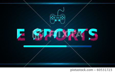 E-sports vector abstract technology game design... - Stock Illustration ...