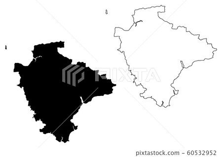 Devon map vector.... - Stock Illustration [60532952] - PIXTA