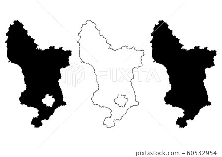 Derbyshire map vector.... - Stock Illustration [60532954] - PIXTA