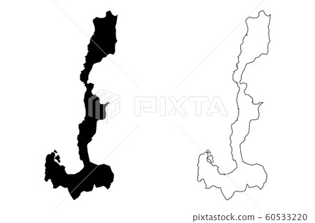 Ilocos Region map vector.... - Stock Illustration [60533220] - PIXTA
