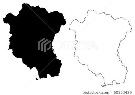 Tay Ninh Province map vector.... - Stock Illustration [60533429] - PIXTA