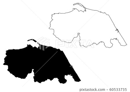 Pattani Province map vector.... - Stock Illustration [60533735] - PIXTA