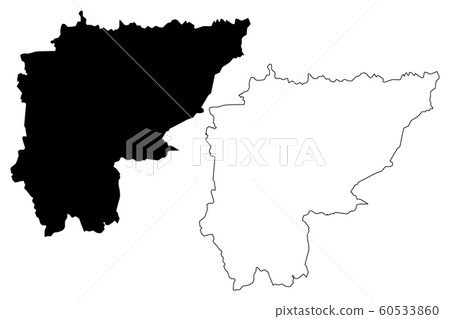 Sa Kaeo Province map vector.... - Stock Illustration [60533860] - PIXTA