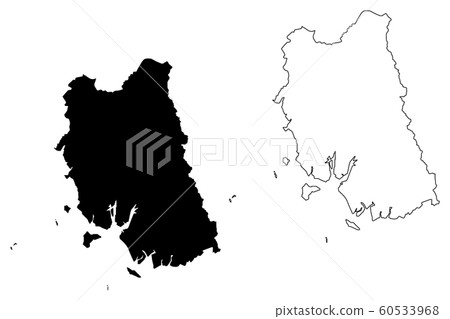 Trang Province map vector.... - Stock Illustration [60533968] - PIXTA