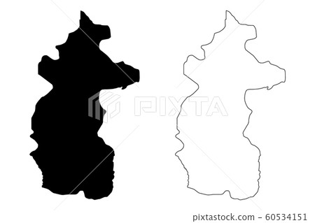 Kasai-Central Province map vector.... - Stock Illustration [60534151 ...