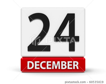 Cubes calendar 24th December - Stock Illustration [60535819] - PIXTA