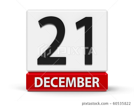 Cubes calendar 21st December - Stock Illustration [60535822] - PIXTA