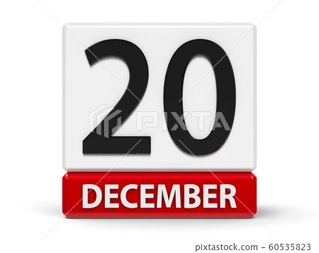 Cubes calendar 20th December-插圖素材 [60535823] - PIXTA圖庫
