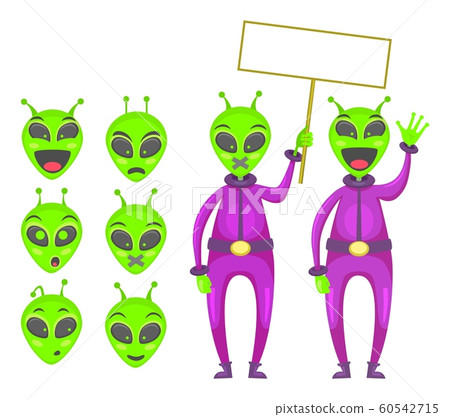 alien raising hand - Stock Illustration [60542715] - PIXTA