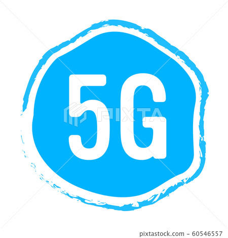5G sticker online wireless system connection... - Stock Illustration ...