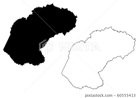 Free State Province map vector.... - Stock Illustration [60555413] - PIXTA