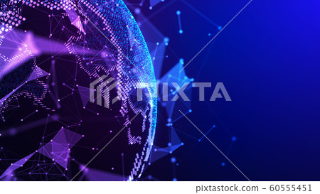 Network concept background with World map.... - Stock Illustration ...