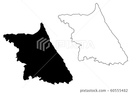 Gangwon Province map vector.... - Stock Illustration [60555482] - PIXTA