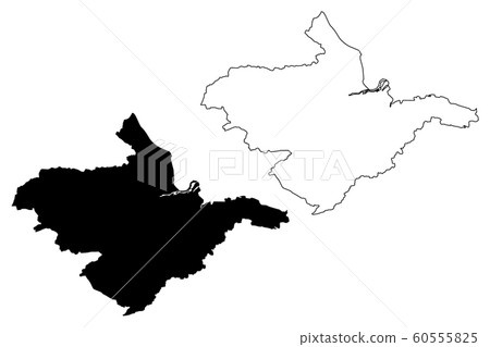 Falkirk Council map vector.... - Stock Illustration [60555825] - PIXTA