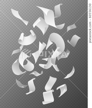 Flying Papers Vector