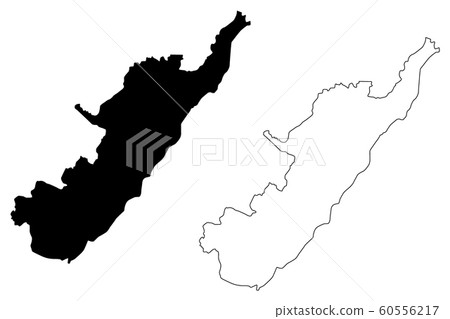 Huila Department map vector.... - Stock Illustration [60556217] - PIXTA