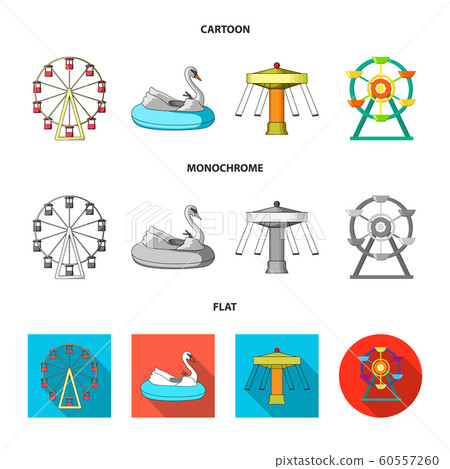 Vector design of fun and horse icon. Set of fun...-插圖素材 [60557260 ...