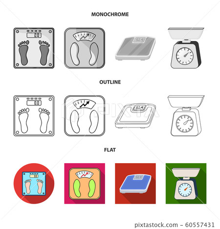 Isolated object of weight and lab symbol.... - Stock Illustration ...