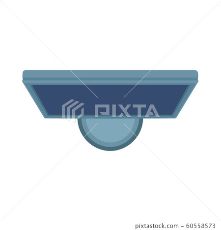 Monitor screen top view display vector icon. Above - Stock Illustration ...