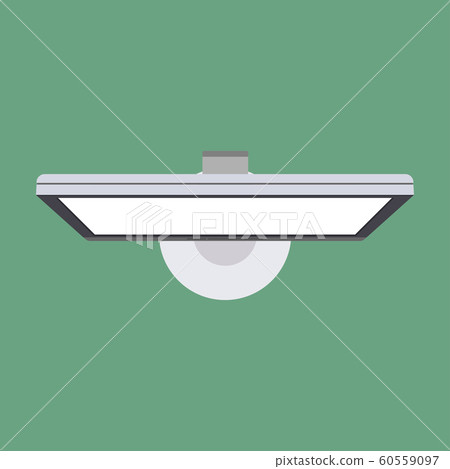 Monitor top view screen computer equipment vector - Stock Illustration ...