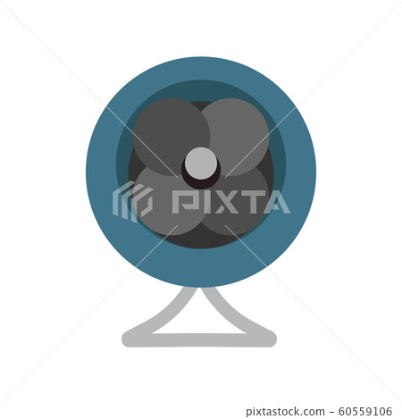 Fan wind air equipment design symbol vector icon - Stock Illustration ...
