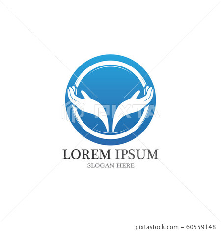 praying hands symbol and logo - Stock Illustration [60559148] - PIXTA
