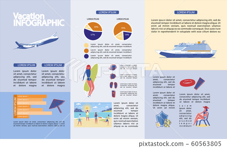 Vector Illustration Written Vacation, Infographic.-插圖素材 [60563805 ...