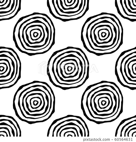 seamless pattern with annual rings - Stock Illustration [60564631] - PIXTA