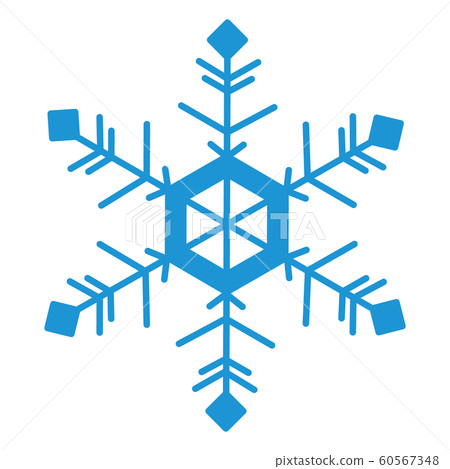 Snow crystal image illustration - Stock Illustration [60567348] - PIXTA